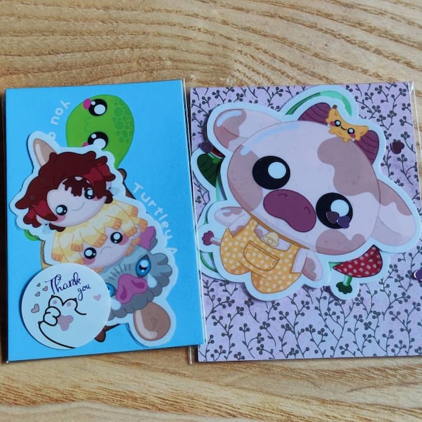 Kawaii Fruit Cow | Cow Stickers | Fruit Stickers | Cute Cows | Kawaii ...