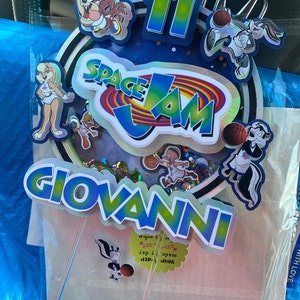 Space Jam New Legacy Cake Topper. Space Jam Party Decoration. | Etsy