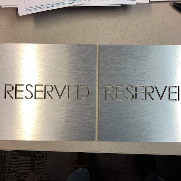 Custom Quote Business Sign. Modern Aluminum Office Signage. Custom Text ...