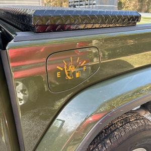 Funny Car Sticker Stitch Pulling Back Gas Fuel Cap Car Sticker Colour ...