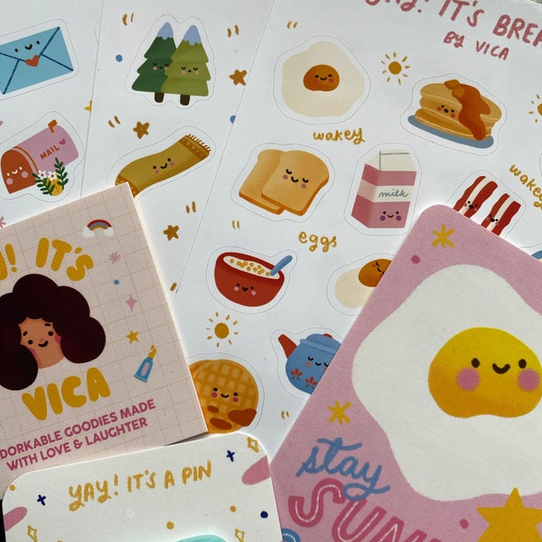 Happy Mail Sticker Sheet - Kawaii Stickers - Cute Stationery - Journal ...