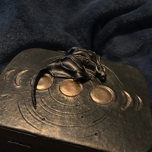 Dragon Wooden Box Personalized Moon Sun Decor Treasure Dragons Unique ...