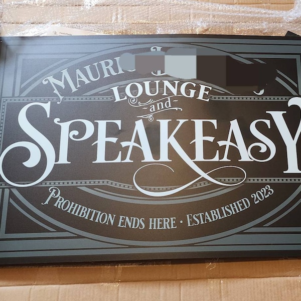 Family Name Lounge Sign | Custom Speakeasy Sign | Family Bar Sign ...