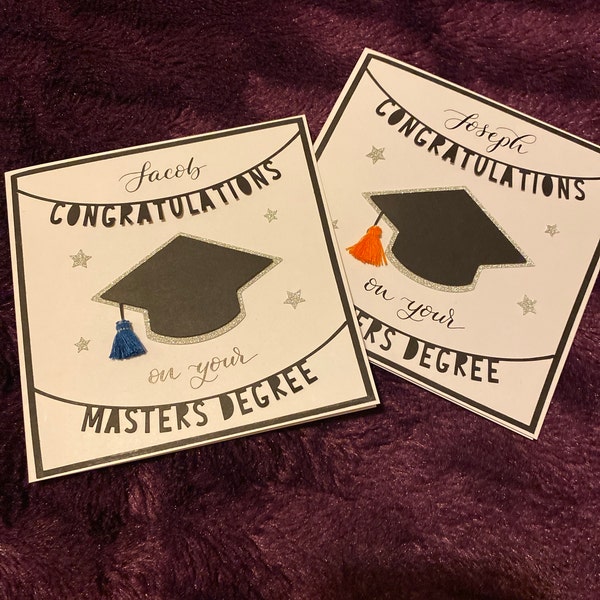 Personalised Congratulations on Your Degree Card | Masters Degree ...