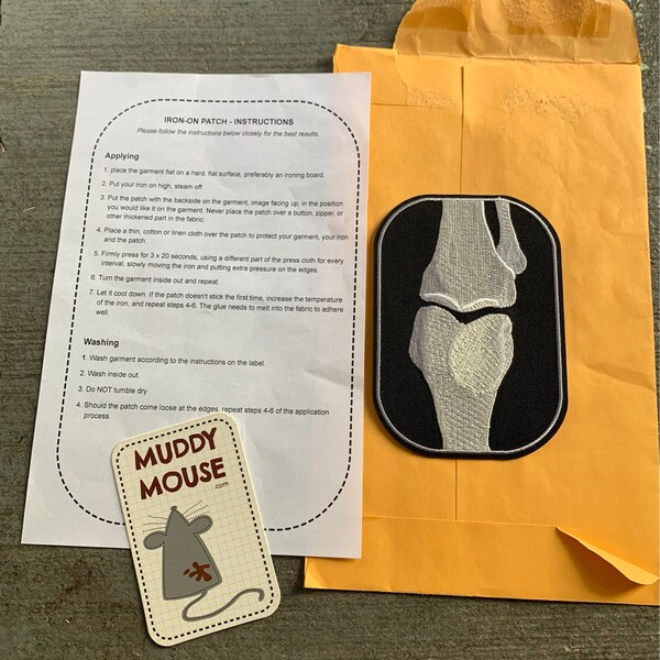 X-ray Knee Patch | Iron-on | Radiology | Broken Bone | Doctor | Ouch ...