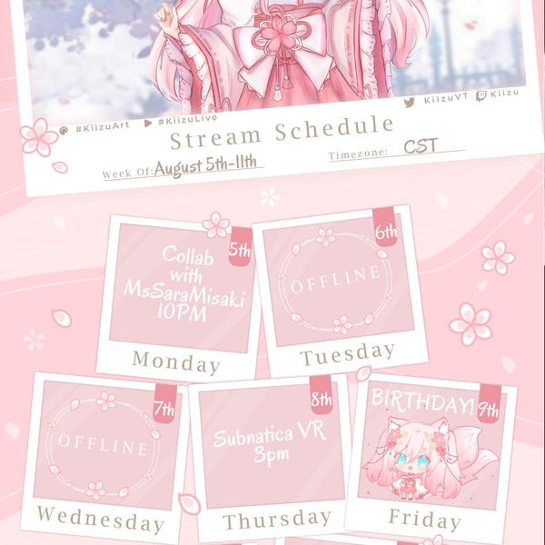Cherry Blossom Sticky Notes: Vtuber Stream Assets (100+ PNG) - Etsy