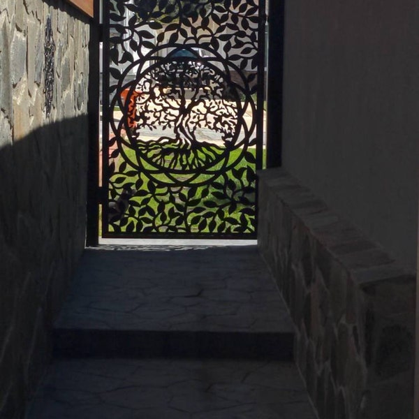 Custom Metal Entry Gate / Artistic & Unique Design / Made-to-order ...