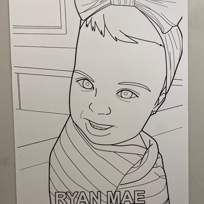 Create Your Own Coloring Page Custom Coloring Page Instant Download ...