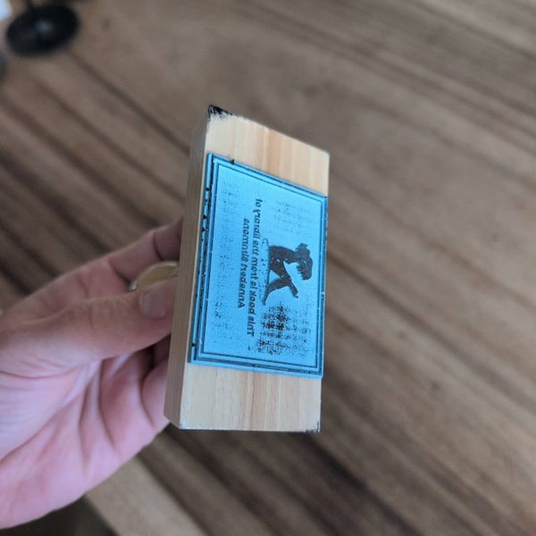 Wooden Stamps - Personalized - Custom - Various Sizes and Shapes - Ink ...
