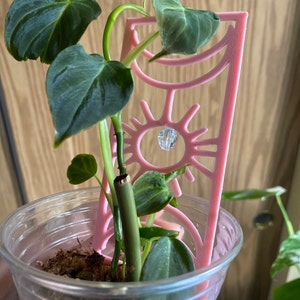 Celestial Sun Catcher Trellis 3D Printed Moon Lunar Boho Plant Art ...