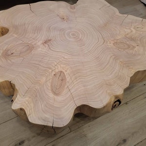 XL Natural Wood Log Table - Etsy