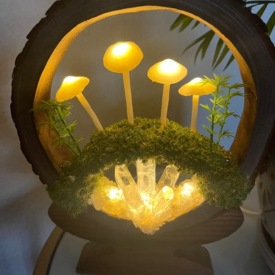 Tree Elf Crystal Lamp Groot Amethyst Natural Crystal Lamp - Etsy