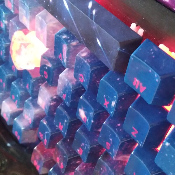 Mechanical Keyboard Keycaps Black to Gray Gradient for Cherry MX Stem ...