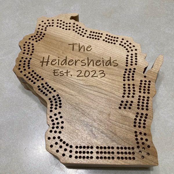 Customizable Motorcycle Cribbage Board Cruiser Custom Style - Pegs ...