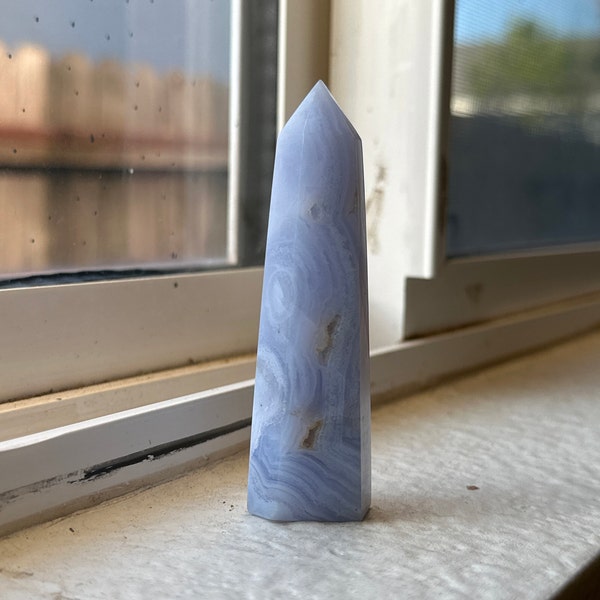 Blue Lace Agate Tower - Etsy