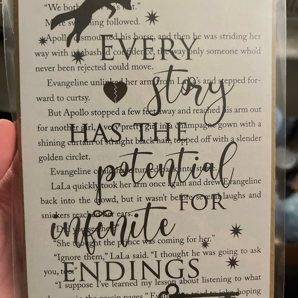 OUABH- "every Story Has the Potential" Book Page Quote Art Print/ Wall ...