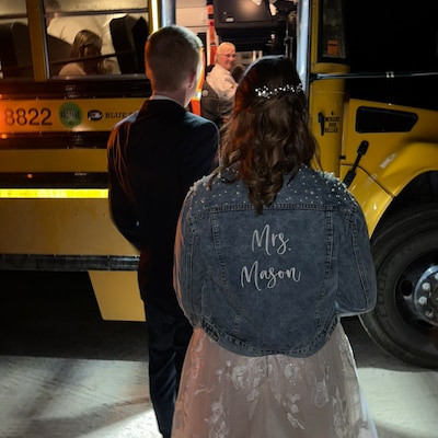 Embroidered Bride Denim Jacket Bride Jean Jacket Future Mrs - Etsy