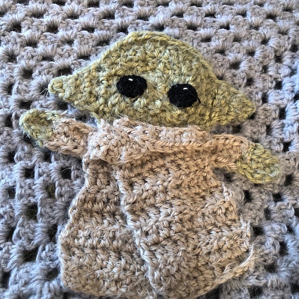 CROCHET PATTERN- Baby Green Alien Applique - Etsy