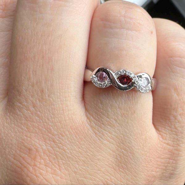 Personalized Sweet 16 Ring for Teen Girl, Custom Infinity Ring With ...