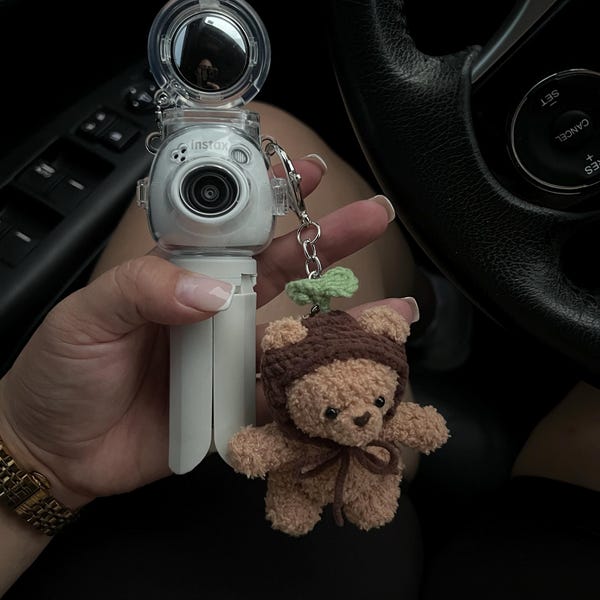 Handmade Crochet Bear and Bunny Keychains – Fuzzy Animal Bag Charms ...
