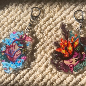 Amphibia Calamity Trio Sasha Anne Marcy Acrylic Keychains - Etsy