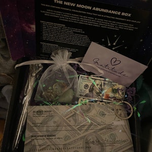 The New Moon Abundance Box law of Attraction Alchemy Tool | Etsy