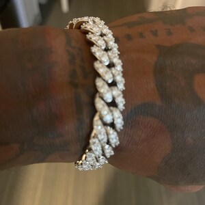 Men's Women's Iced Out Simulated Diamond Solid 925 - Etsy