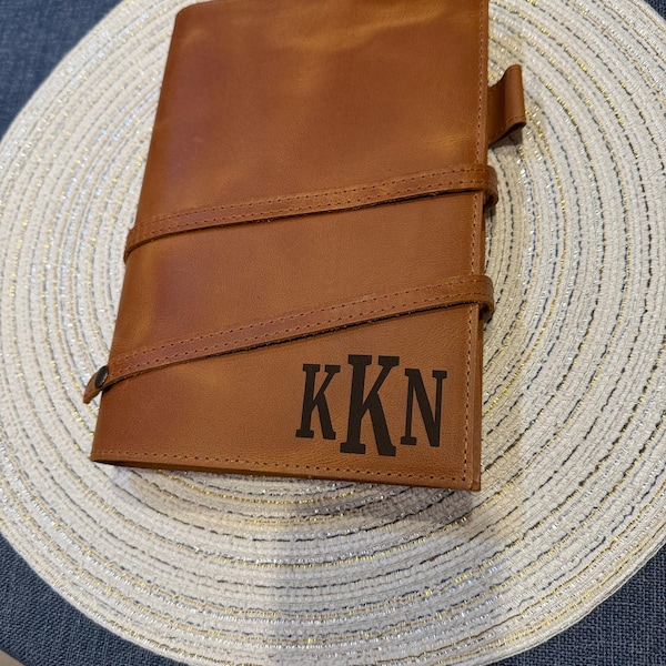 Personalized Leather Sketchbook Cover, Leather Journal Custom Notebook ...