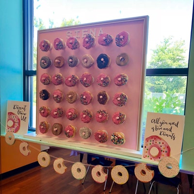 Donut Baby Shower Sign Package Printable Baby Shower Signs Donut ...