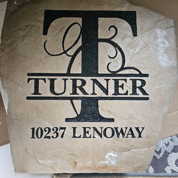 Personalized Monogram Name Rock - Engraved Stone - Custom Personalized ...