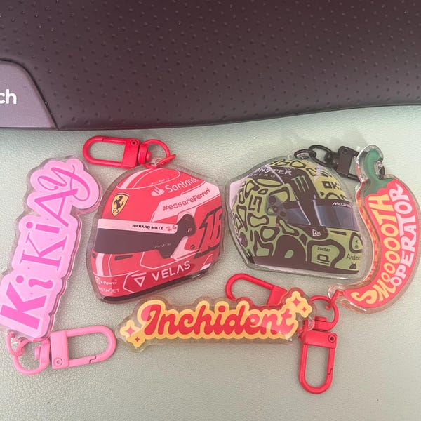 2024 Formula One Epoxy Resin Keyrings, F1 Keyrings, F1 Gift Smooth ...