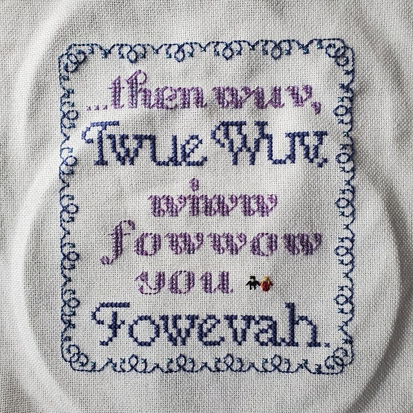 Princess Bride "twue Wuv" Cross-stitch Pattern - Etsy