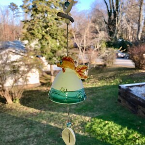 Unique Handmade Ceramic bells of white clay. Room and Garden | Etsy