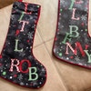 Personalized Christmas Stocking Festive Name Design 2 Color Options 19 ...