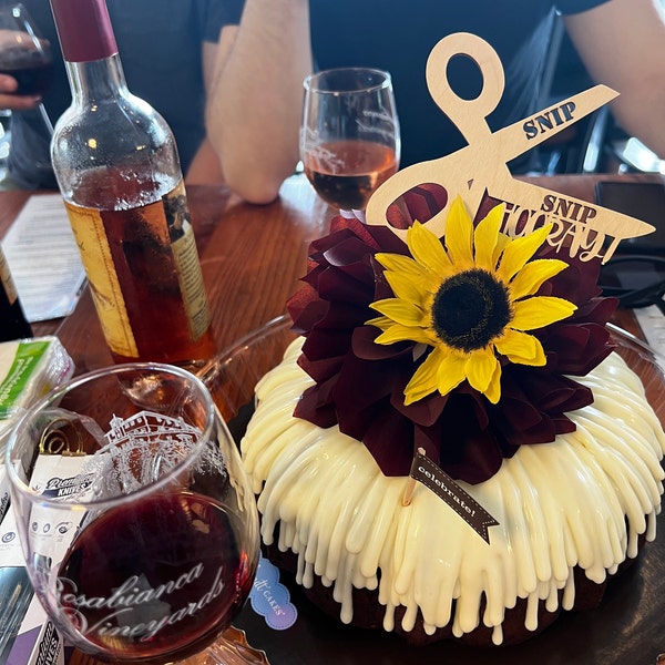 Funny Vasectomy Wooden Cake Topper, Snip Snip Hooray Cake Topper ...