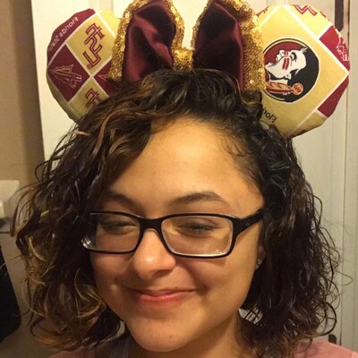 Florida State University Seminoles FSU Mickey Minnie Mouse Ears Noles ...