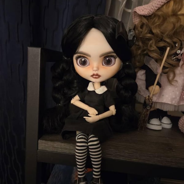 MADE TO ORDER Wednesday Inspired Blythe Doll - Etsy