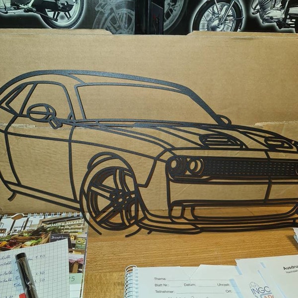 Muscle Car Decor Metal Wall Art, American Classic Car Decor, Car Race ...