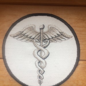 Iron on Patch CADUCEUS - Etsy