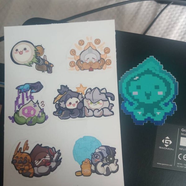 Overwatch Pachimari Pixel Waterproof Holographic Vinyl Sticker Decal - Etsy