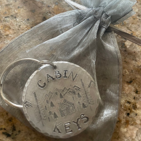 Cabin Keys, Keychain for Cabin, Cottage Keychain, Gift for Second Home ...