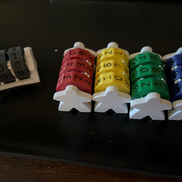 Compact Point Counter - 3 Wheels - for Board Games, Role Playing Games ...