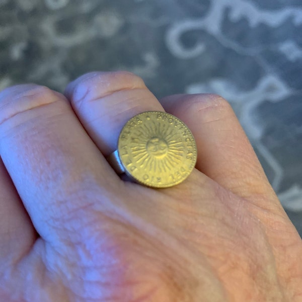 Handmade Antique Coin Ring, USA American Indian Head Penny Sterling ...