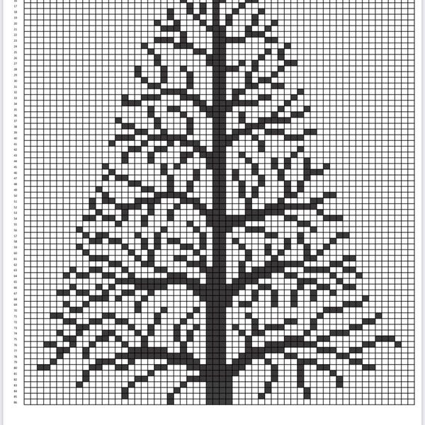 PDF Filet Crochet Runner Autumn Leaves Pattern, Home Decor for ...
