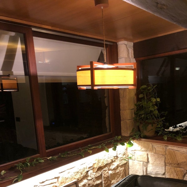 Floor Lamp From Oak Wood. Modern Arch Lamp, Design Lamp, Veneer Lamp ...