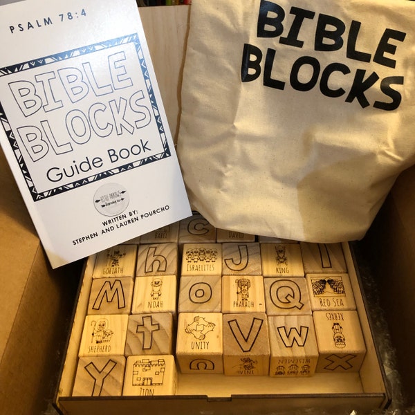 Bible Blocks | Bible Learning Tool | Baptism Gift | Christian ...