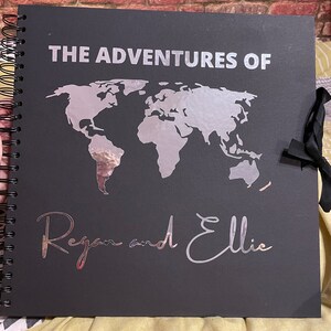 Personalised Travel Scrapbook World Map Scrapbook Adventure - Etsy