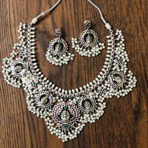 Sonal’s Gold-plated Guttapusalu Short Necklace & Long Haram Set | South ...