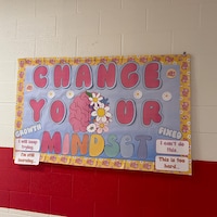 Change Your Mindset Bulletin Board, Growth Mindset, Pastel Classroom ...