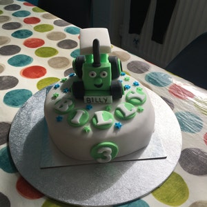 Edible Tractor Ted Cake Topper personalised - Etsy